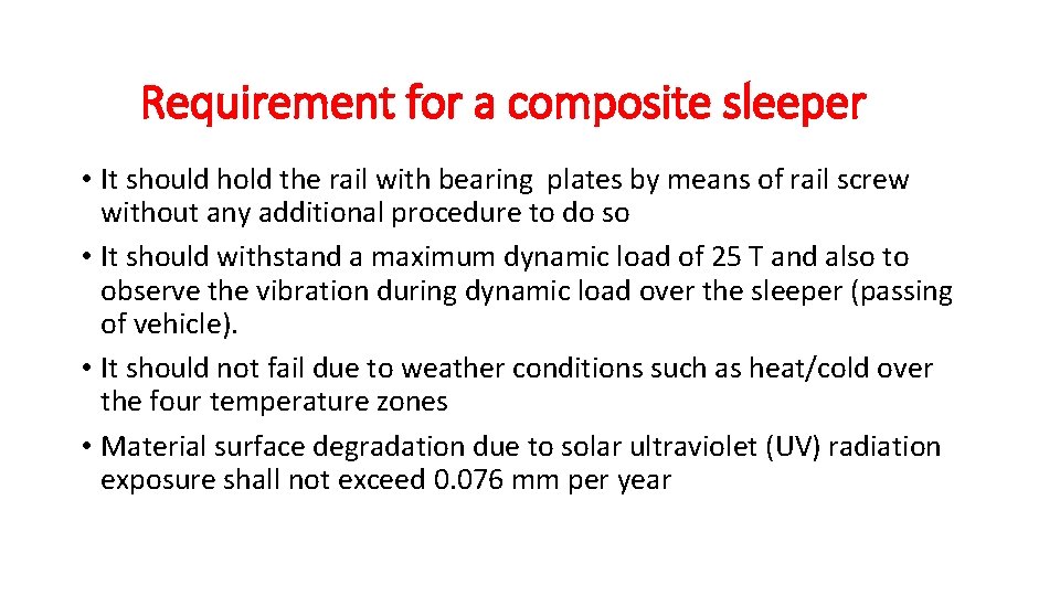 3 SLEEPERS 3 1 Functions of sleepers various
