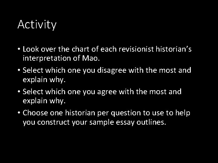 Warm Up Define CCP KMT Yanan Soviet What