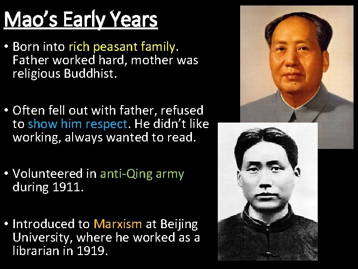 Warm Up Define CCP KMT Yanan Soviet What