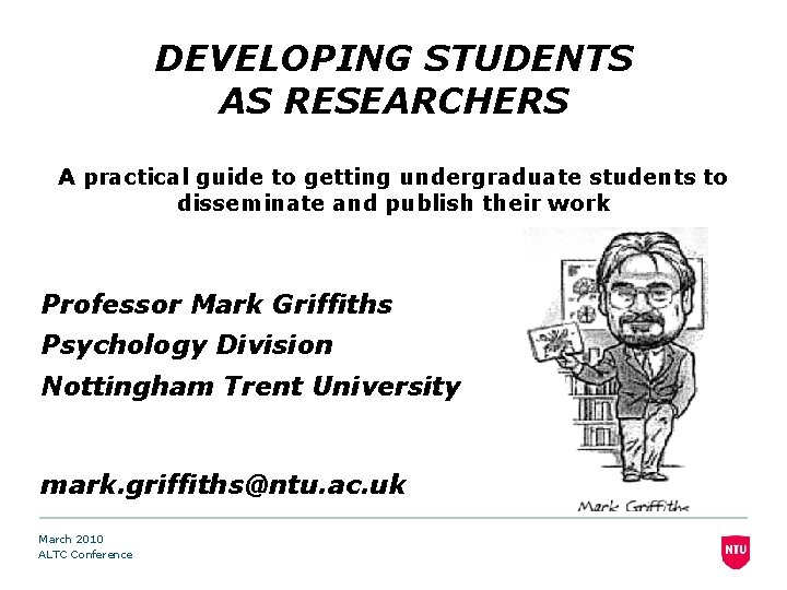 DEVELOPING STUDENTS AS RESEARCHERS A practical guide to