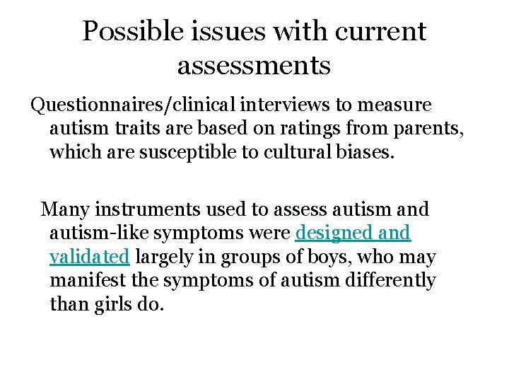ADOS2 Reliability workshop Girls on the Autism Spectrum