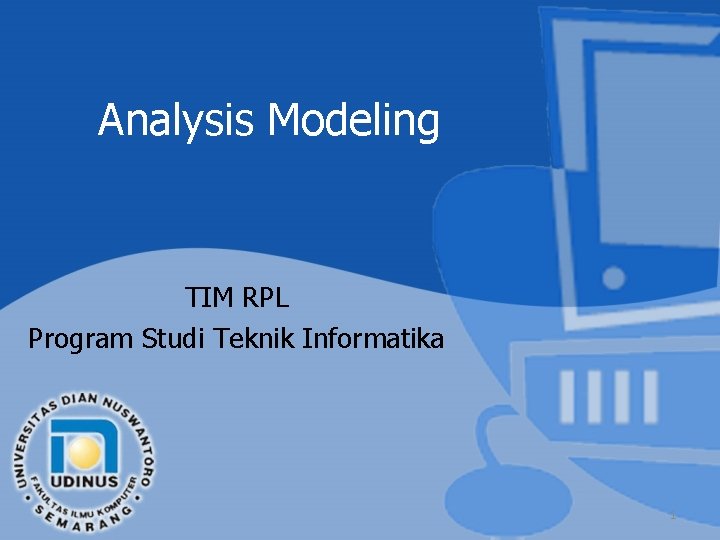 Analysis Modeling TIM RPL Program Studi Teknik Informatika