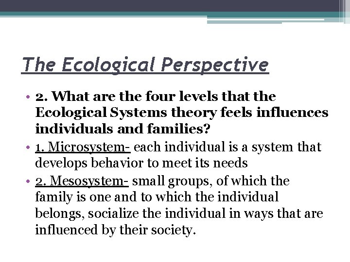 Show and Tell Review the sheet and example