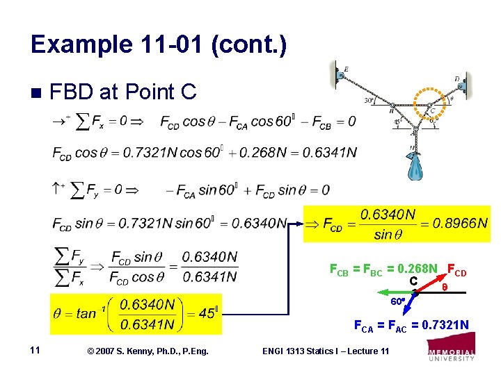ENGI 1313 Mechanics I Lecture 11 2 D