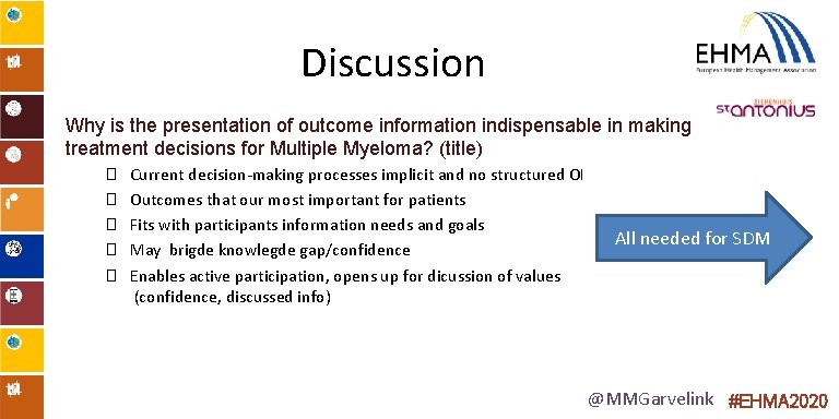 Why the presentation of outcome information is indispensable