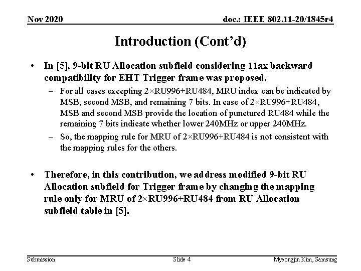 Nov 2020 doc IEEE 802 11 201845 r
