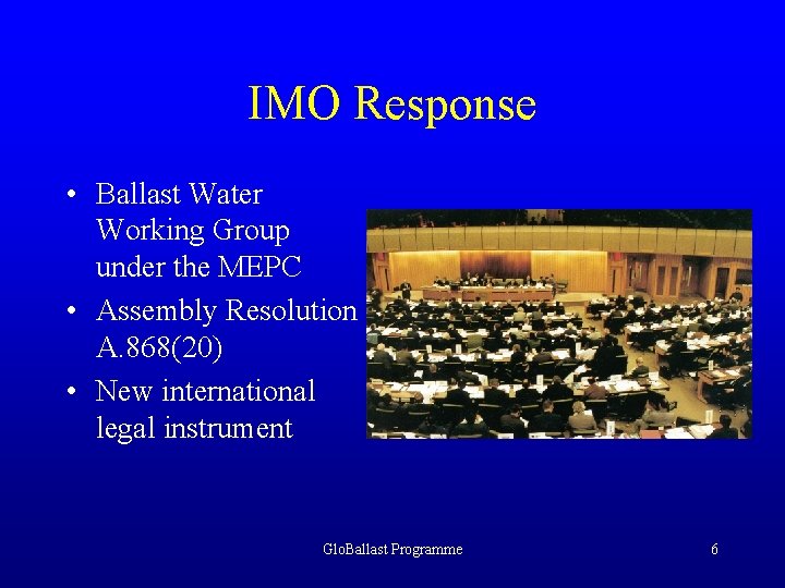 Ballast Water Management and Control A New Challenge