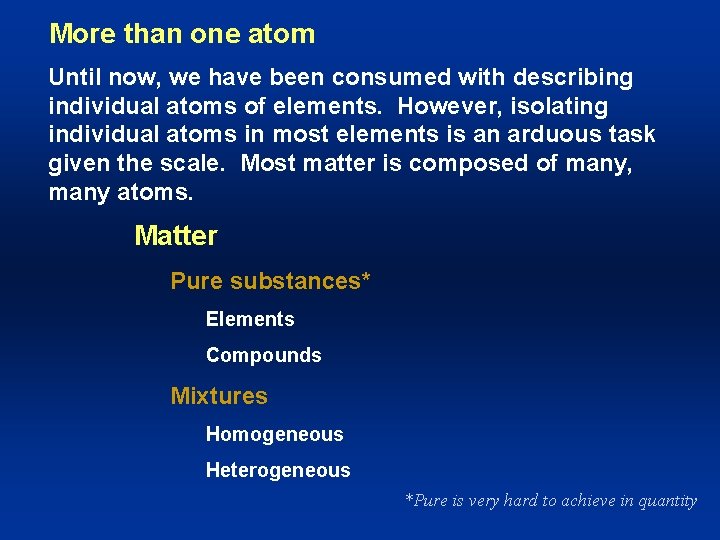 Bonding Bringing the atoms together More than one