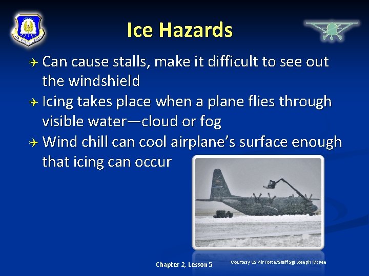 The Effects of Weather on Aircraft WarmUp Questions
