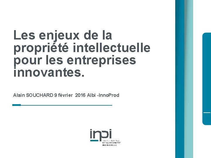 Les enjeux de la proprit intellectuelle pour les