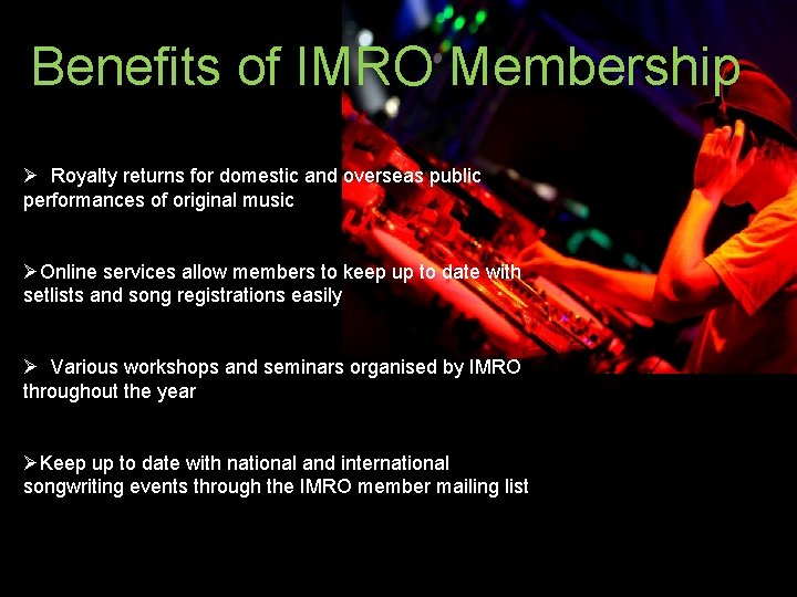 Irish Music Rights Organisation Set up for music