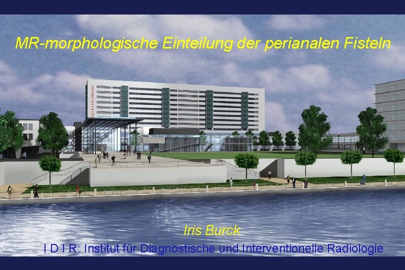 MRmorphologische Einteilung der perianalen Fisteln Iris Burck I