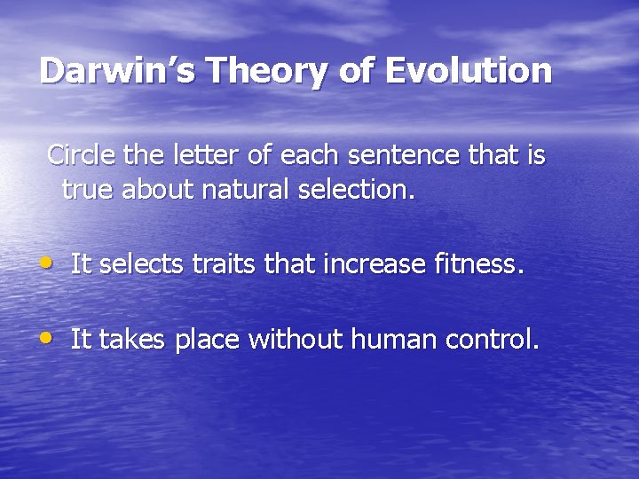Darwin Presents His Case Section 15 3 This