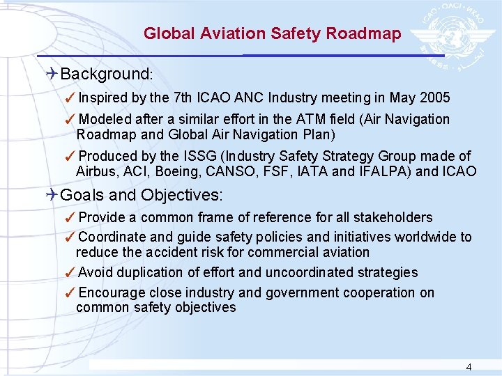 Global Aviation Safety Plan 1 Global Aviation Safety