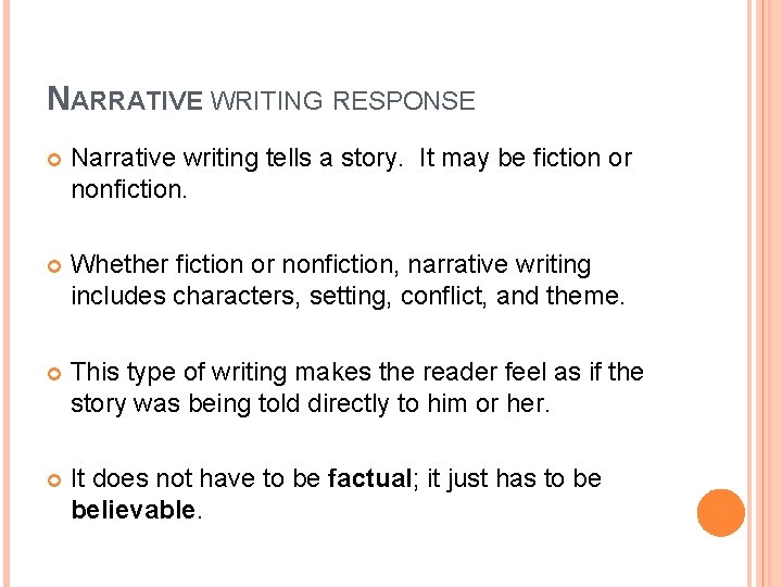 PSSA WRITING PREP THREE TYPES OF WRITTEN RESPONSES