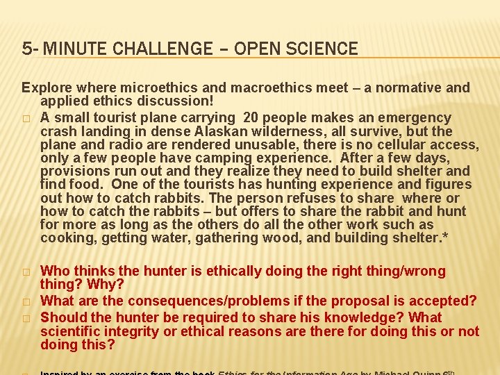 SCIENTIFIC INTEGRITY AND GEOETHICS FOR A CHANGING WORLD