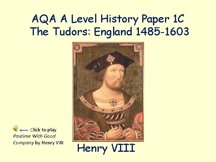 AQA A Level History Paper 1 C The