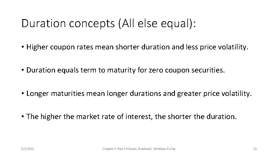 Bond Prices and Interest Rate Risk Part II