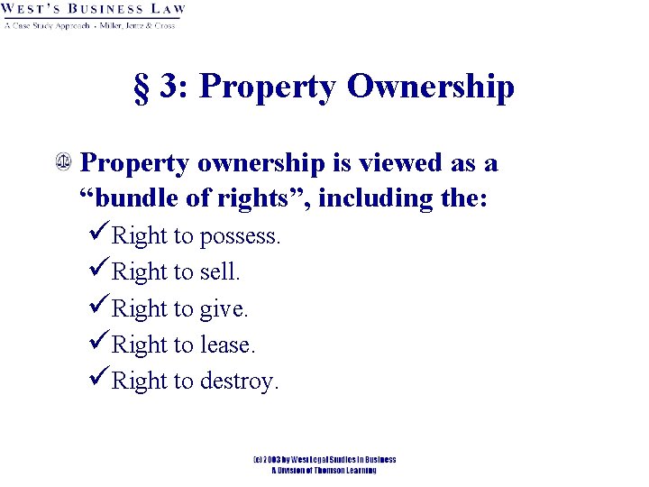 Chapter 46 Personal Property and Bailments Introduction Definition