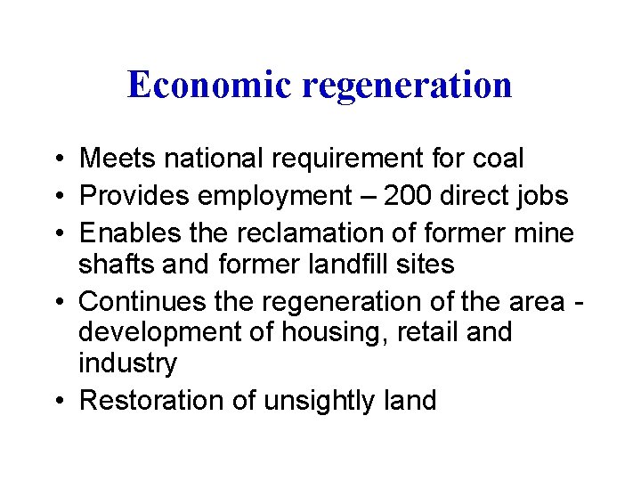 Where economic regeneration and human health collide HIA