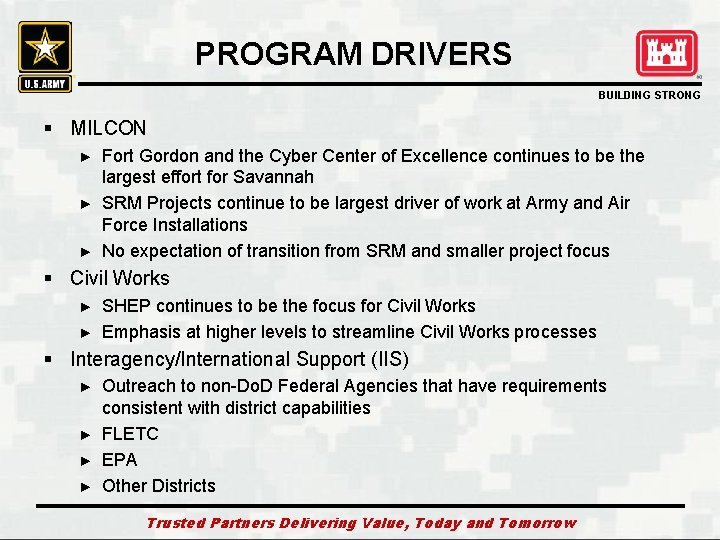 USACE SAVANNAH SAME PRESENTATION Thomas E Woodie Chief