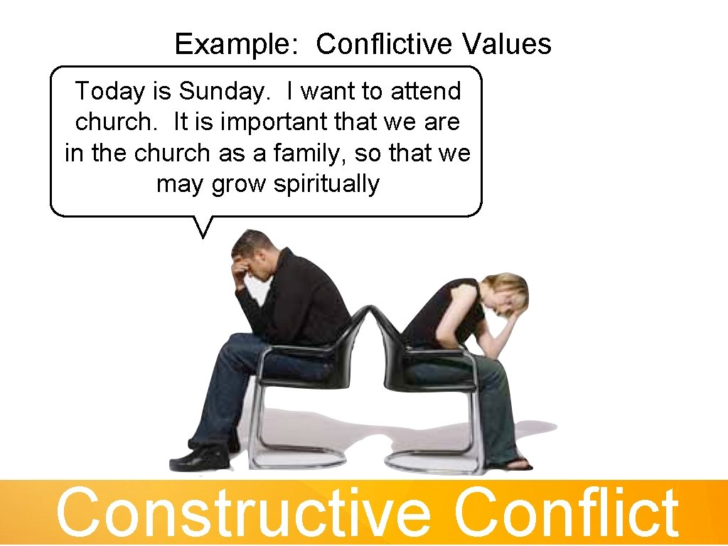 Constructive Conflict Our lives and everything we do