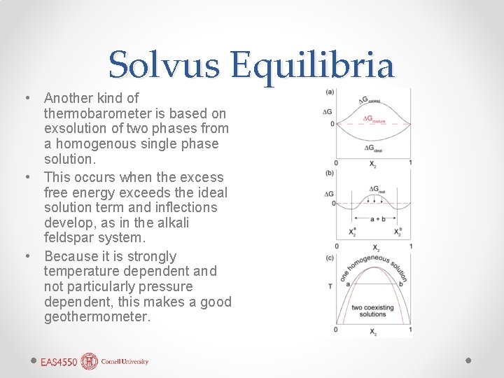 Thermobarometry Lecture 12 We now have enough thermodynamics