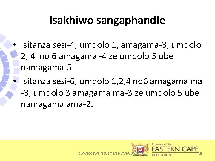 Bu CURRICULUM MANAGEMENT 2020 LEARNER SUPPORT VIRTUAL LESSON