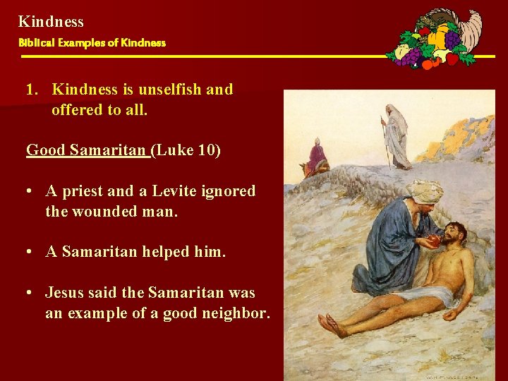 Christian Growth Seminar The Fruit of the Spirit