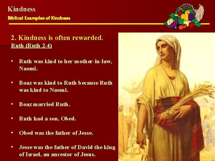 Christian Growth Seminar The Fruit of the Spirit