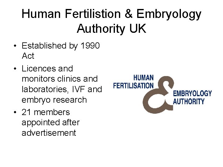 GRESHAM LECTURE I Reproductive Technologies and the birth