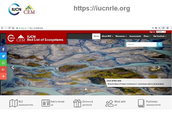 TOOLS TO ASSIST RLE ASSESSORS IUCN Red List