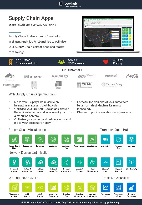 Supply Chain Apps Make smart data driven decisions