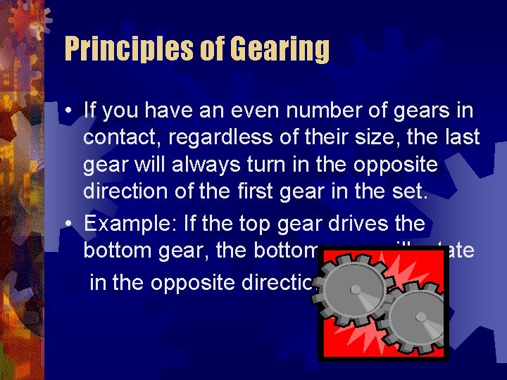 The Technological World The Amazing World of Gears