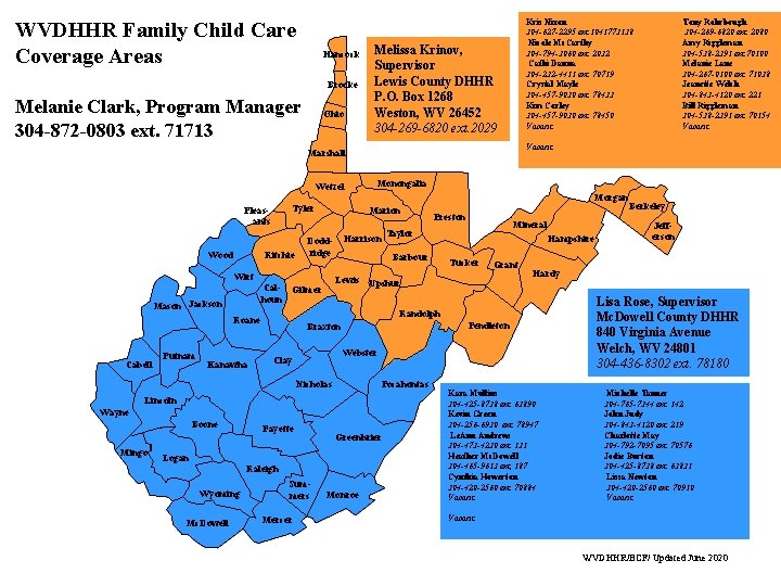 WVDHHR Family Child Care Coverage Areas Hancock Brooke