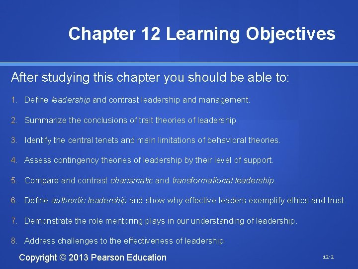 Chapter 12 Organizational Behavior 15 th Global Edition