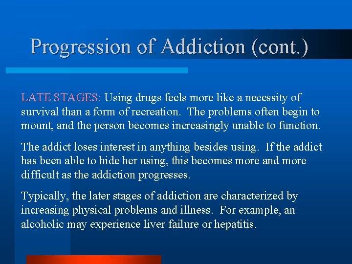 Introduction to Substance Abuse Matthew D Bennett Psy