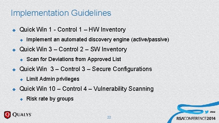 Continuous Monitoring with the 20 Critical Security Controls