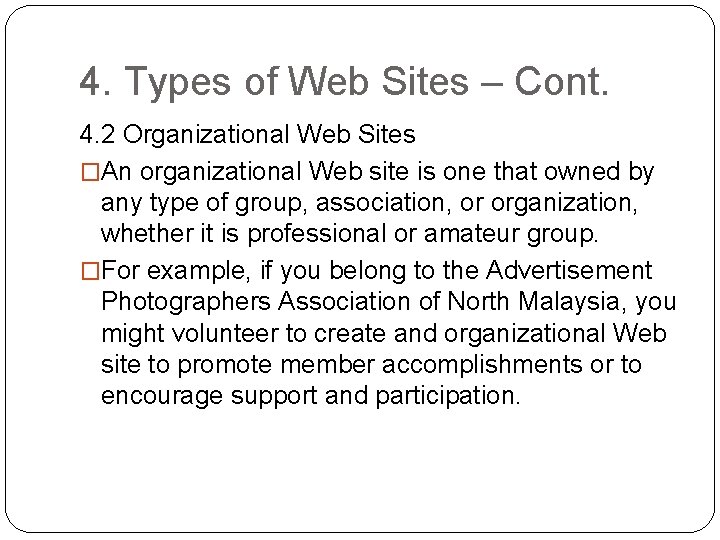 Chapter 1 The Internet and World Wide Web