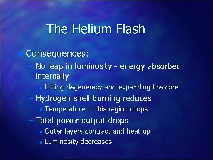 On the Main Sequence n Behaviour of a