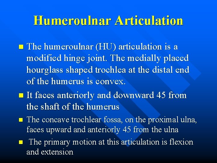 LECTURE1 BIOMECHANICS OF ELBOW COMPLEX Prepared by Dr