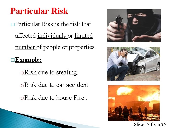 Risk management Dr Asmaa Mohamed Wahba Chapter One