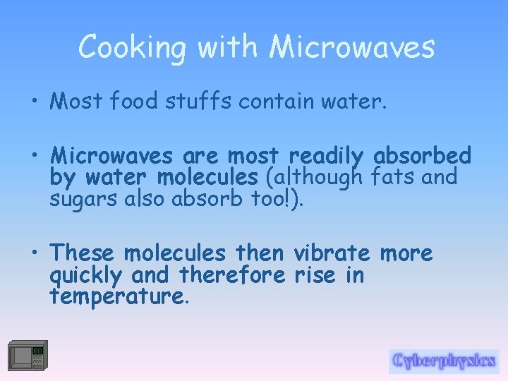 GCSE Extension Work A 2 Level Resonance Cooking