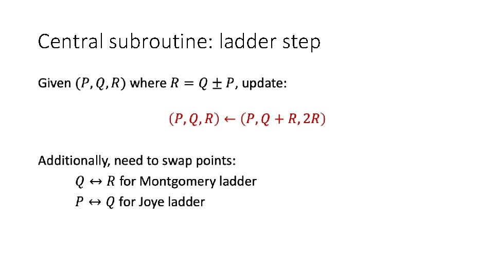 Faster Montgomery and doubleadd ladders for short Weierstrass