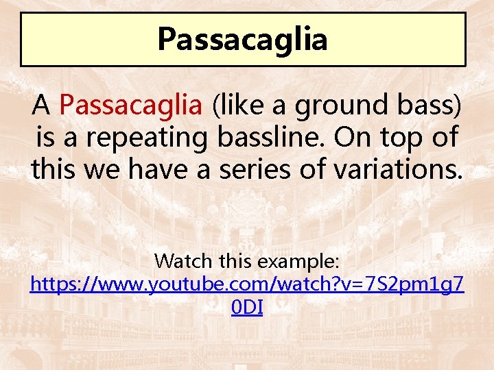 S 4 Higher BAROQUE MUSIC Ritornello Form Ritornello