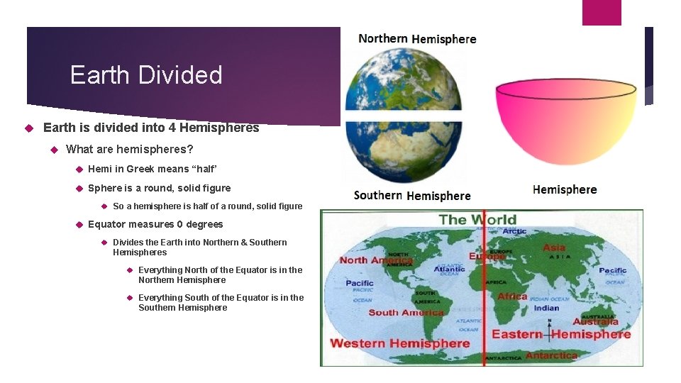 Divides Earth Into Northern And Southern Hemispheres - The Earth Images ...