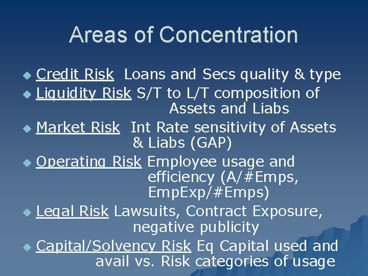 Bank Performance and Ratio Analysis Ratio Analysis u