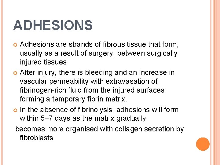 ABDOMINAL AND PELVIC ABSCESSES Abscess formation following local