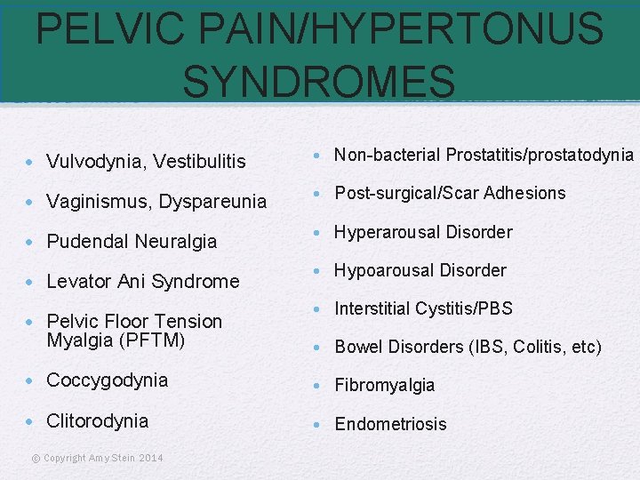 Physical Therapy Treatment for Chronic Pelvic Pain By