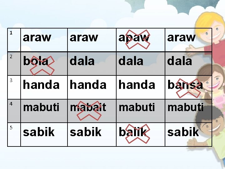 Handa na Filipino I Aralin 1 Talasalitaan Sabik